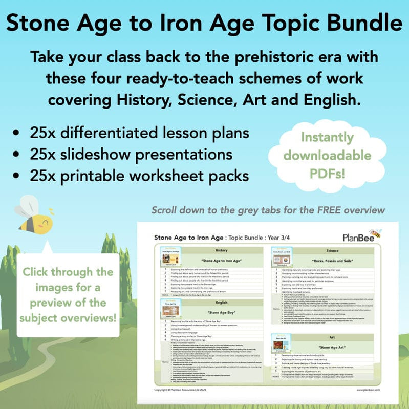 Downloadable Stone Age Teaching Resources by PlanBee