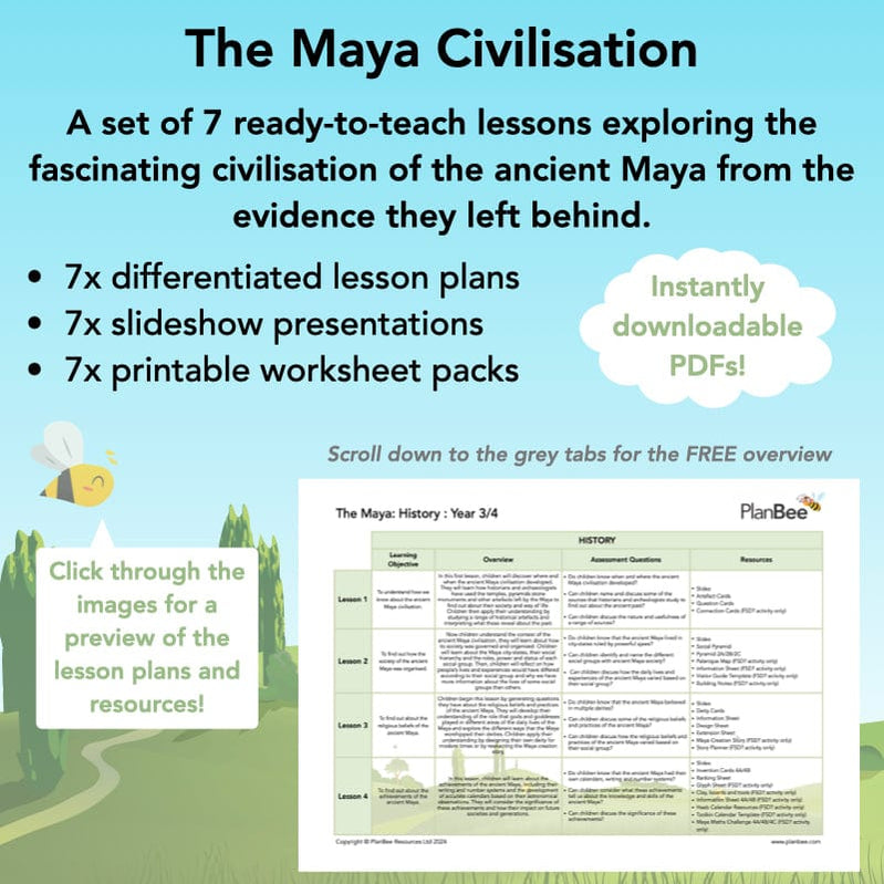 The Mayans KS2 Lesson Planning and Resources by PlanBee