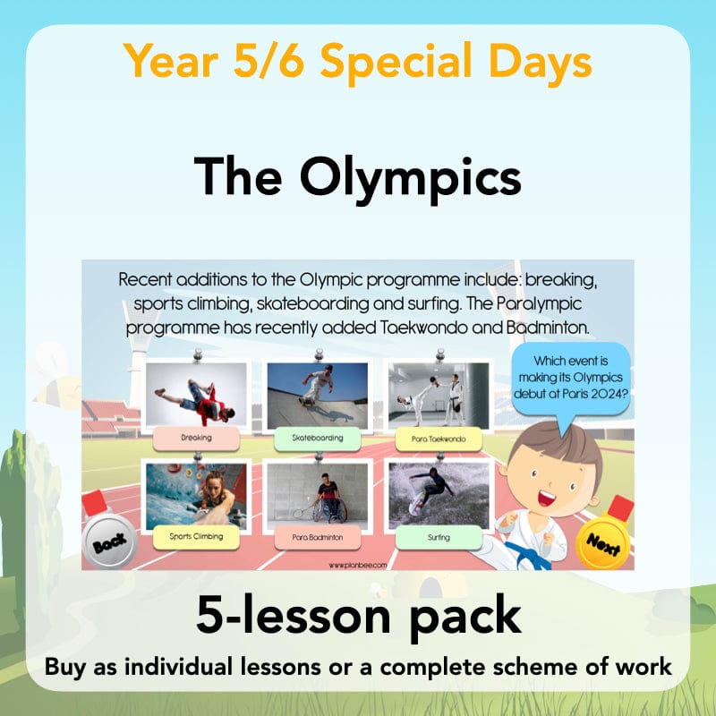 Olympic Games Year 5/6 Lesson Pack by PlanBee