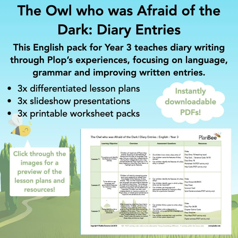 KS2 English worksheets and lesson plan packs by PlanBee