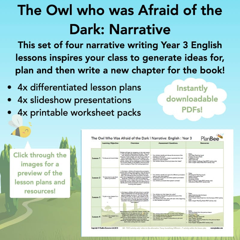 KS2 English worksheets and lesson plan packs by PlanBee