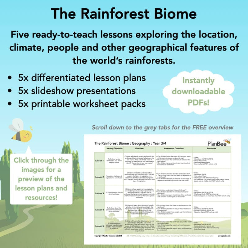 Year 4 Geography curriculum lesson packs by PlanBee