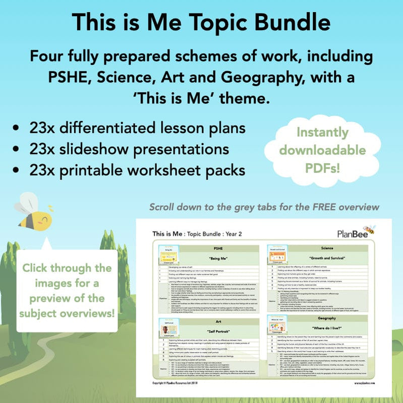 Year 1 Topics prepared cross-curricular packs by PlanBee