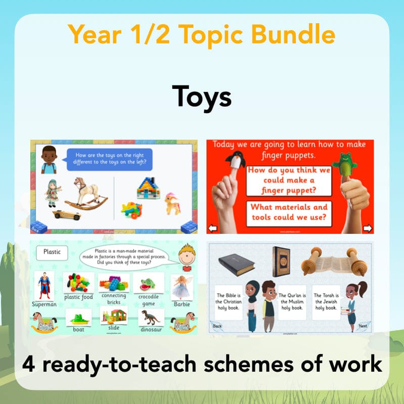 Year 1 Topics prepared cross-curricular packs by PlanBee