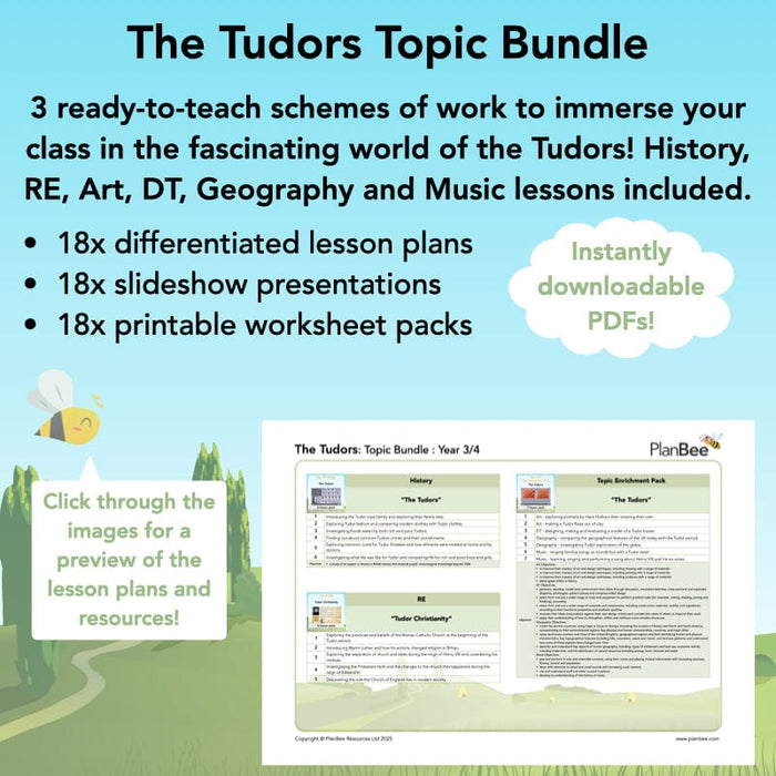 KS2 Tudors Topic | Cross-Curricular Tudors Lessons — PlanBee