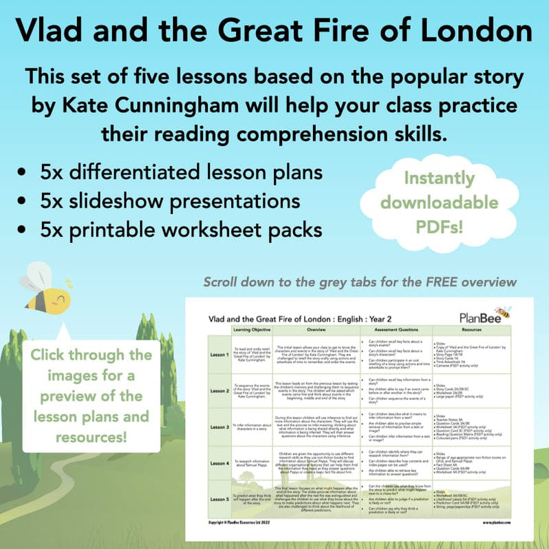 Vlad and the Great Fire of London Planning Year 2 — PlanBee