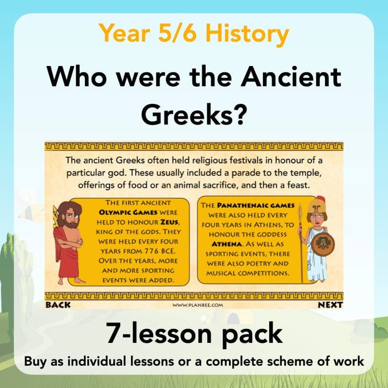 Ancient Greek Activities KS2 Lesson Resources by PlanBee