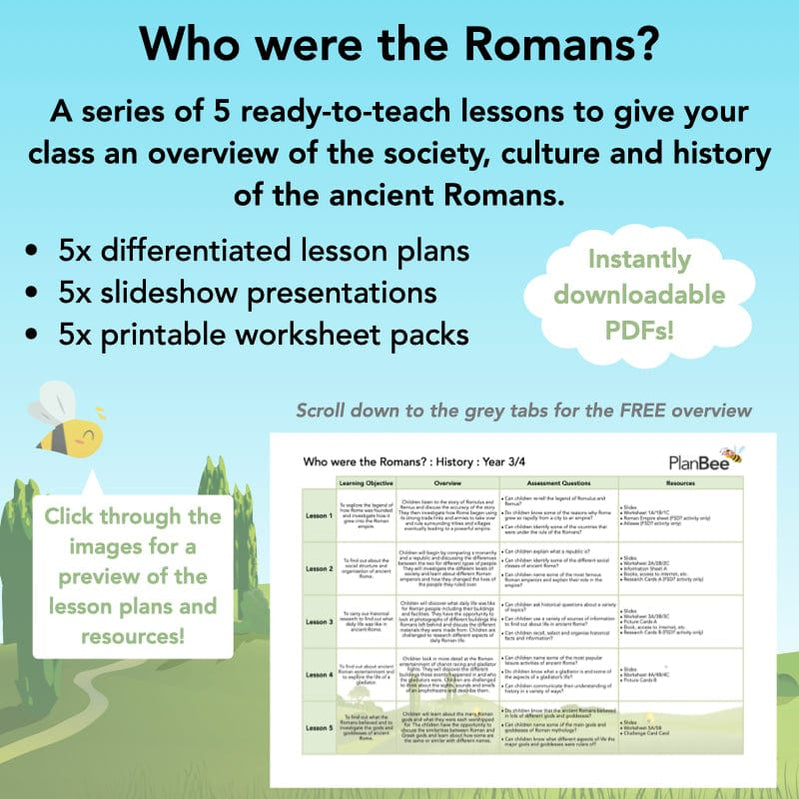 The Romans KS2 Lesson Packs and Resources by PlanBee