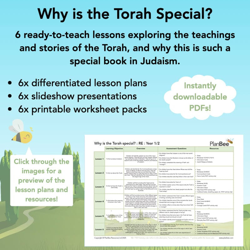 Judaism KS1 and Judaism KS2 lesson packs by PlanBee