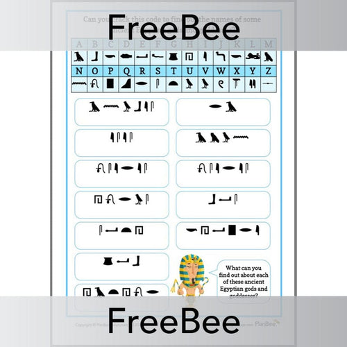 Hieroglyphics Worksheets Ancient Egypt — Lesson 6: Hieroglyphics