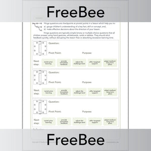 FREE Hinge Question Planner Download by PlanBee
