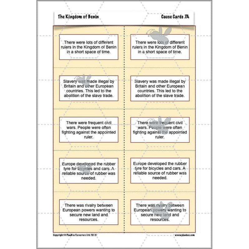 The Kingdom of Benin KS2 History Lesson Pack by PlanBee