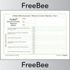 Free Year 3 Maths Objectives Assessment Grid by PlanBee