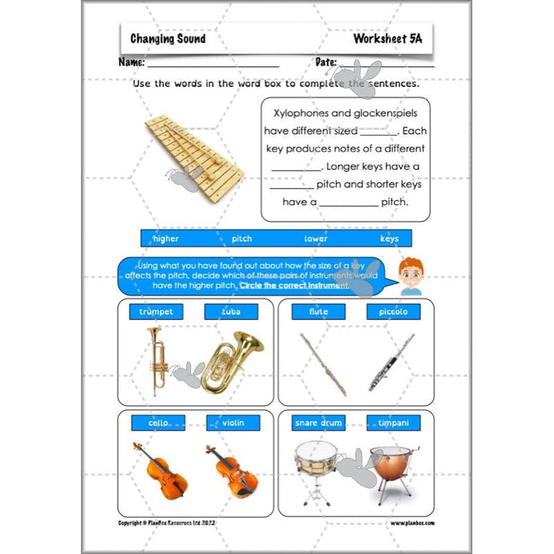 Changing Sounds KS2 Year 4 Science Planning | PlanBee