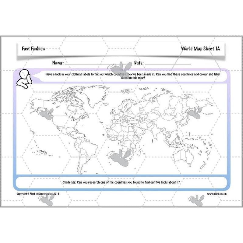 Fast Fashion Fairtrade KS2 ESR Lessons by PlanBee