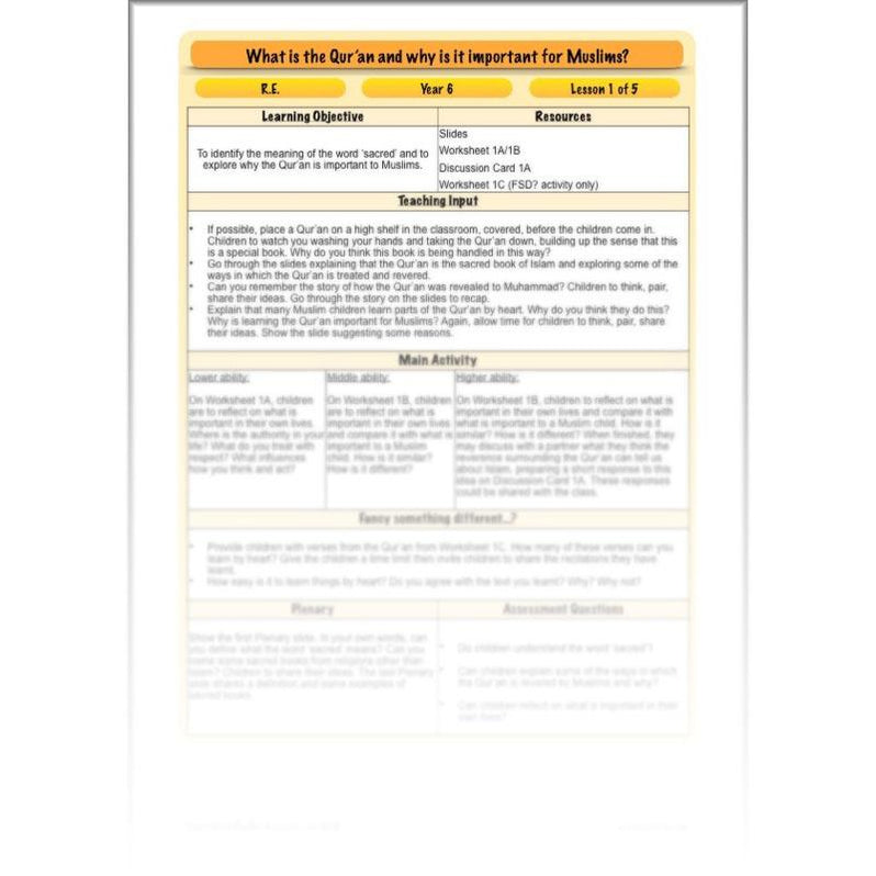 Why is the Qur'an important to Muslims? The Quran KS2 RE — PlanBee