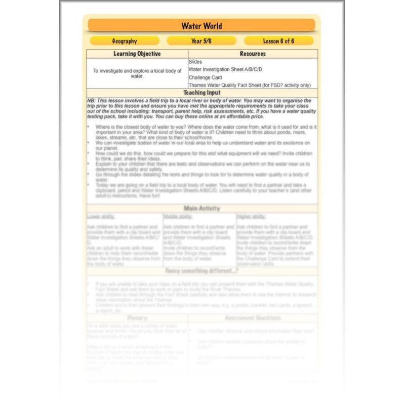 Water World Rivers and Coasts KS2 Geography Pack by PlanBee