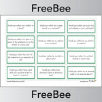 Free What Would You Do Board Game PDF by PlanBee