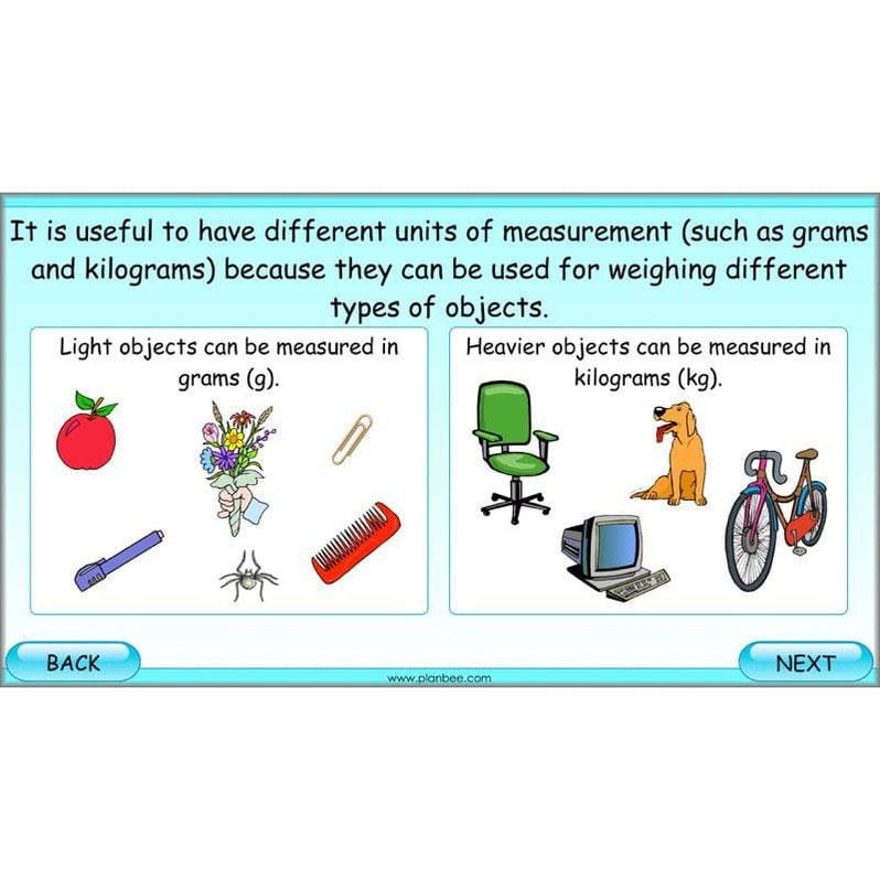 What is Weight? Complete Primary Maths Lessons for Year 3 — PlanBee