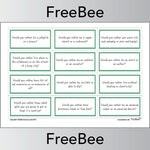 Free What Would You Do Board Game PDF by PlanBee