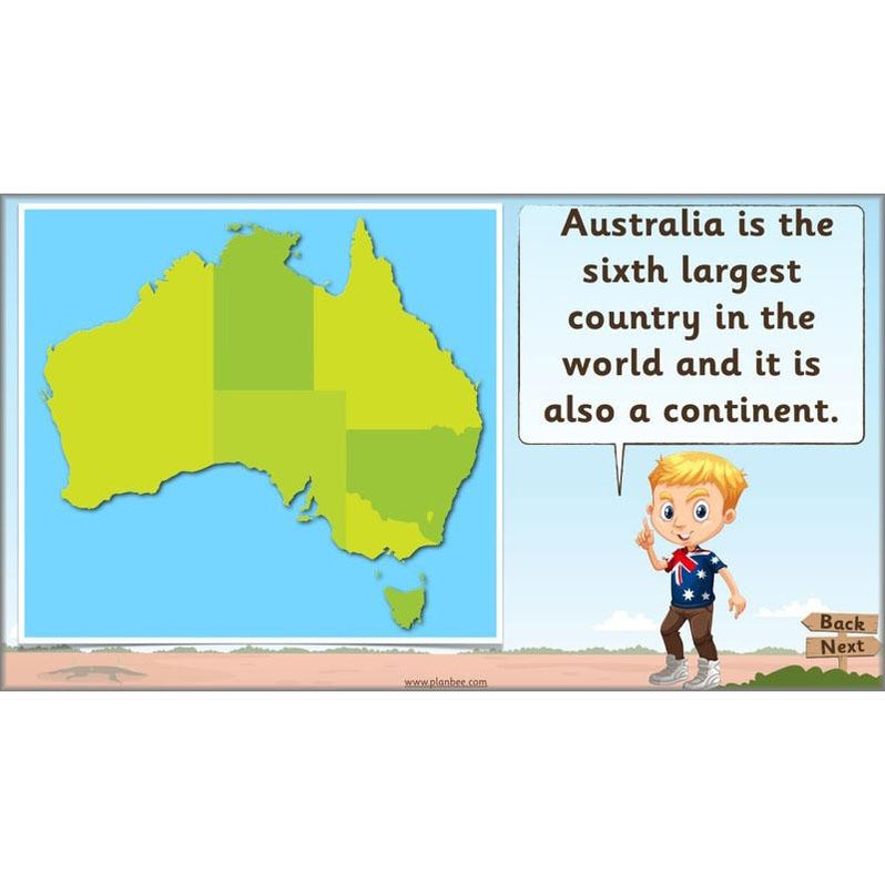 Downloadable KS1 Australia Geography Lessons by PlanBee