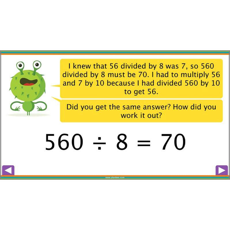 Short Division - Year 5 Maths Planning and Resources from PlanBee