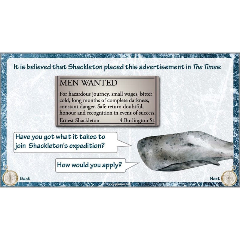 Shackleton's Journey KS2 English Lesson Pack by PlanBee