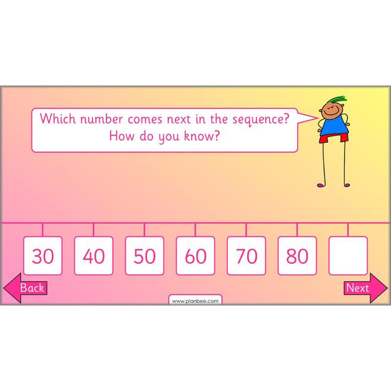 Let's use number patterns: Year 2 number sequences — PlanBee