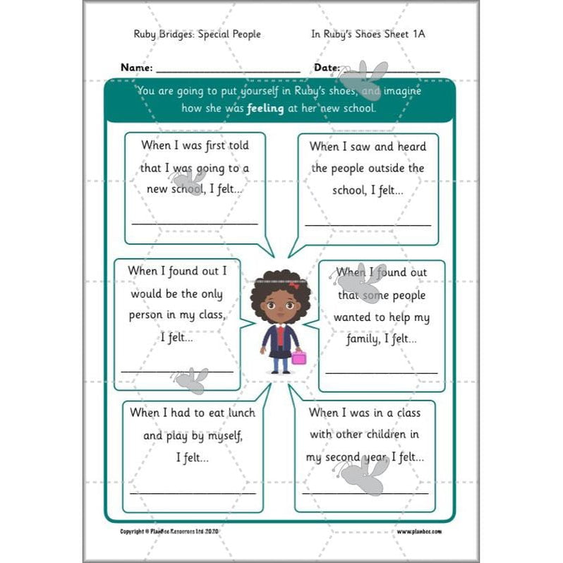 Ruby Bridges Lesson KS1 | Special People Resource by PlanBee