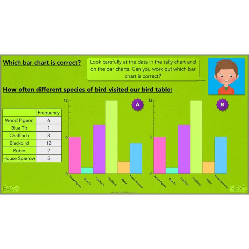 Year 3 Statistics Organising Data PlanBee Maths Lesson