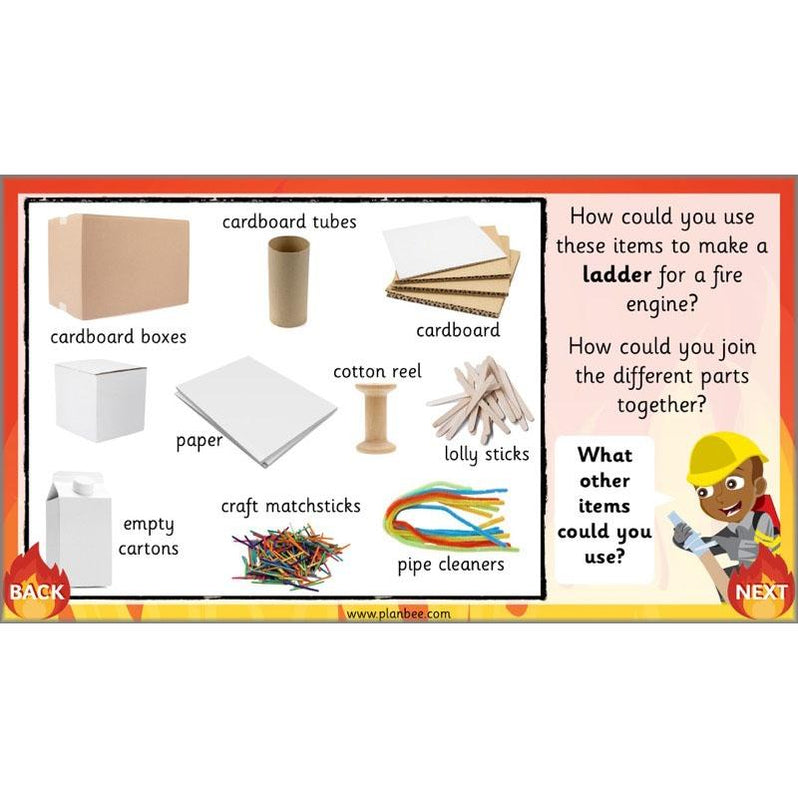 How to Make a Fire Engine | KS1 DT lessons by PlanBee