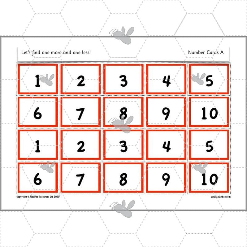 Let’s find one more and one less Year 1 Maths by PlanBee