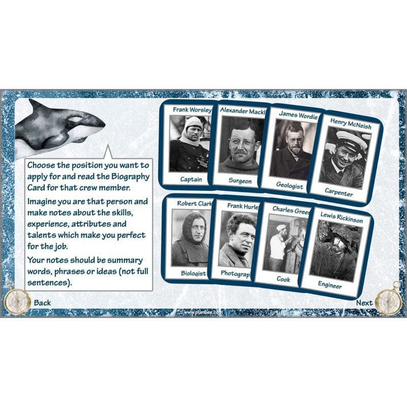 Shackleton's Journey KS2 English Lesson Pack by PlanBee