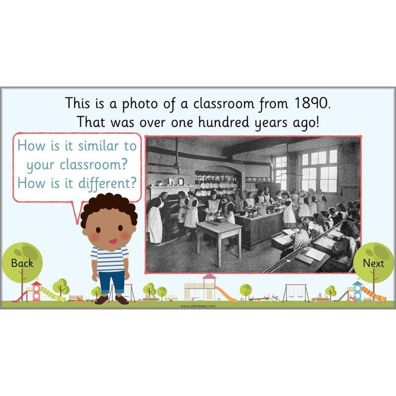Childhood in the Past Then and Now KS1 History by PlanBee