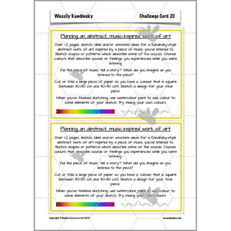 Free Wassily Kandinsky for kids art lessons | PlanBee