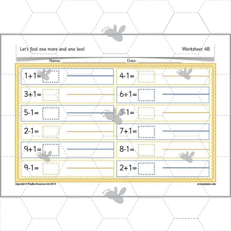 Let’s find one more and one less Year 1 Maths by PlanBee