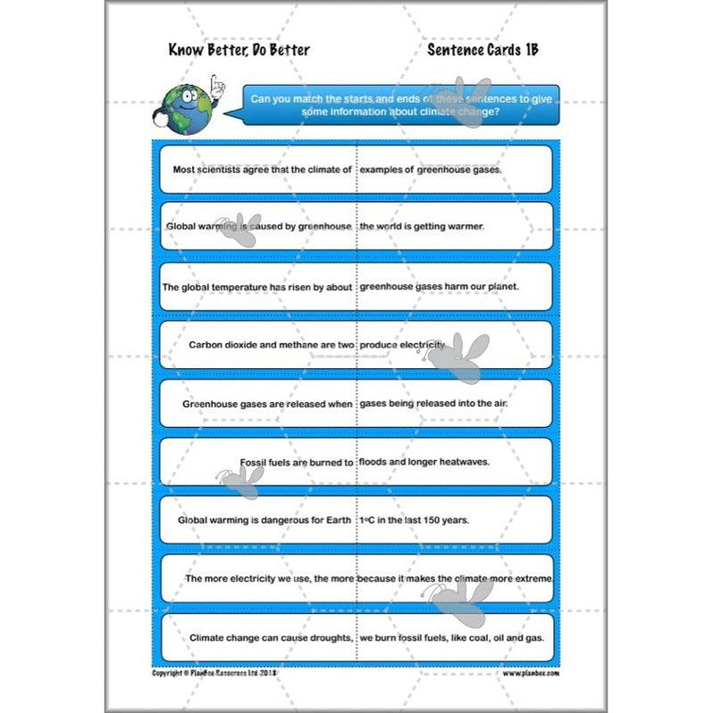 Climate Change Worksheets KS2 Lesson | PlanBee