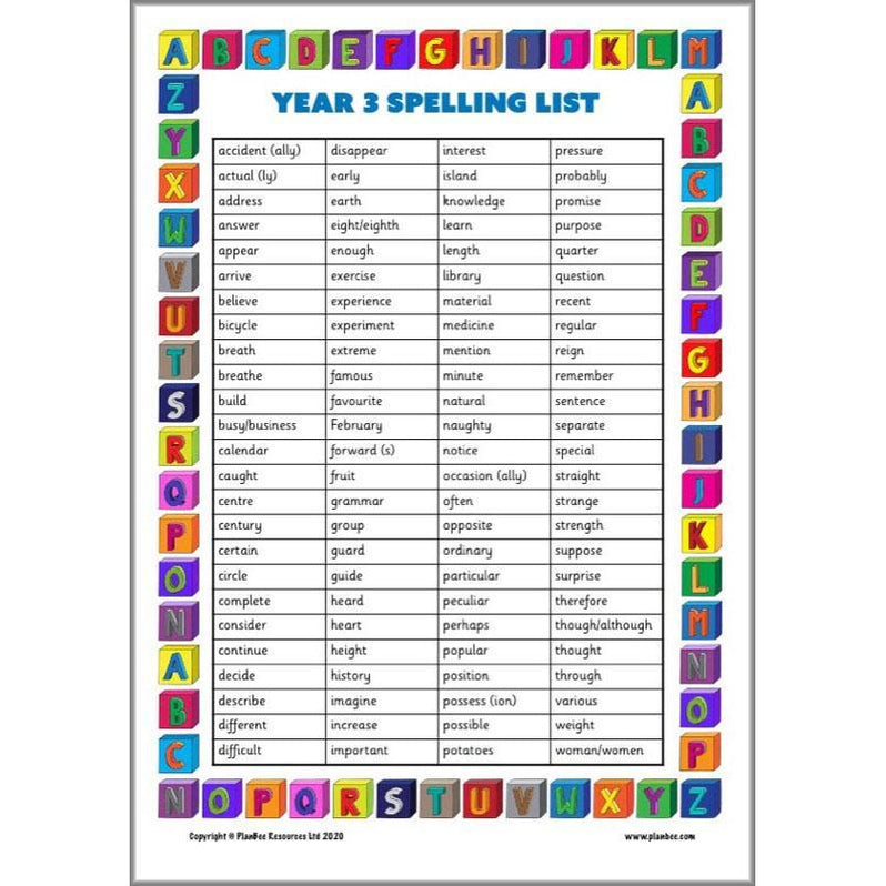 Lower KS2 English Home Learning Activities by PlanBee