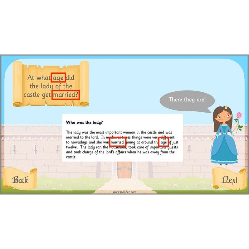 Castles Non-Chronological Reports Year 2 English by PlanBee