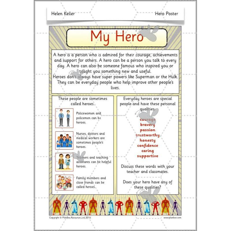 Helen Keller for kids - KS1 Lessons and resources by PlanBee
