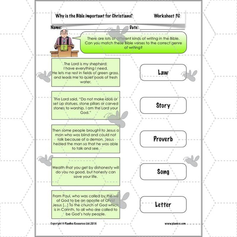 What is the Christian Bible? Year 3 KS1 PlanBee RE Lessons