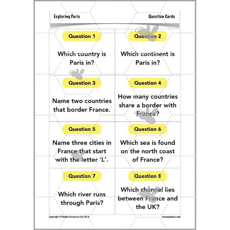 FREE exploring Paris scheme | PlanBee France KS2 Geography