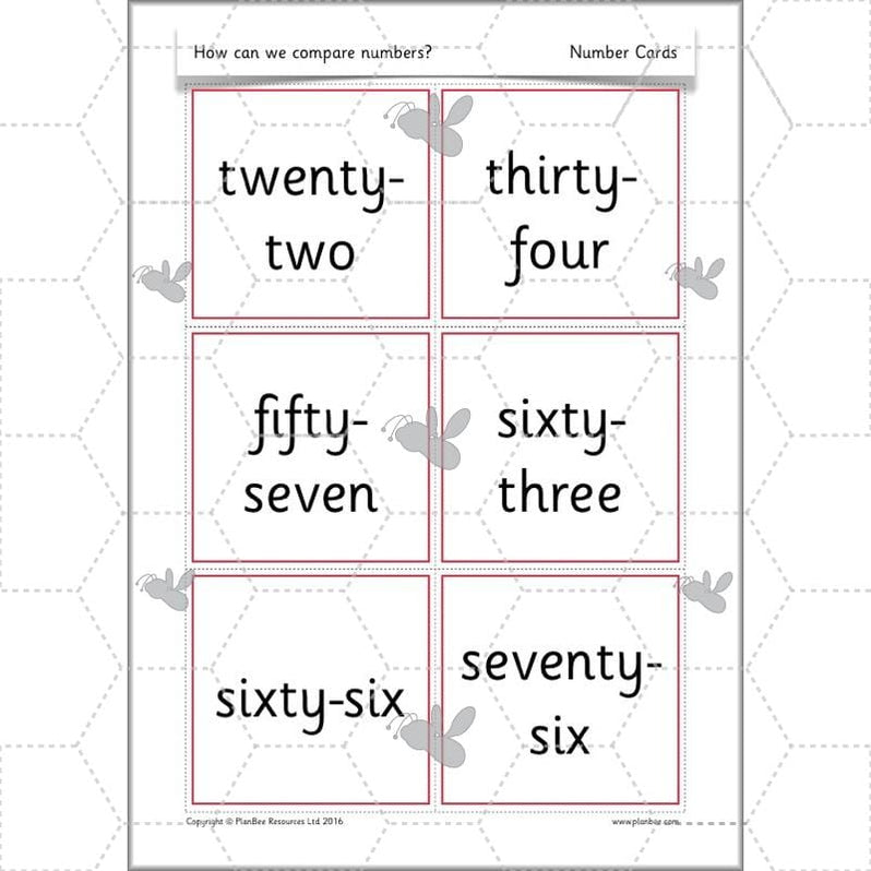 Comparing Numbers Year 2 Place Value Maths by PlanBee