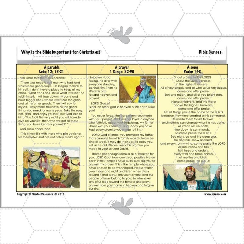 What is the Christian Bible? Year 3 KS1 PlanBee RE Lessons