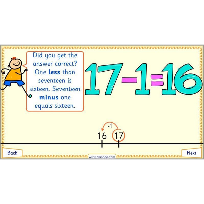 Let’s find one more and one less Year 1 Maths by PlanBee