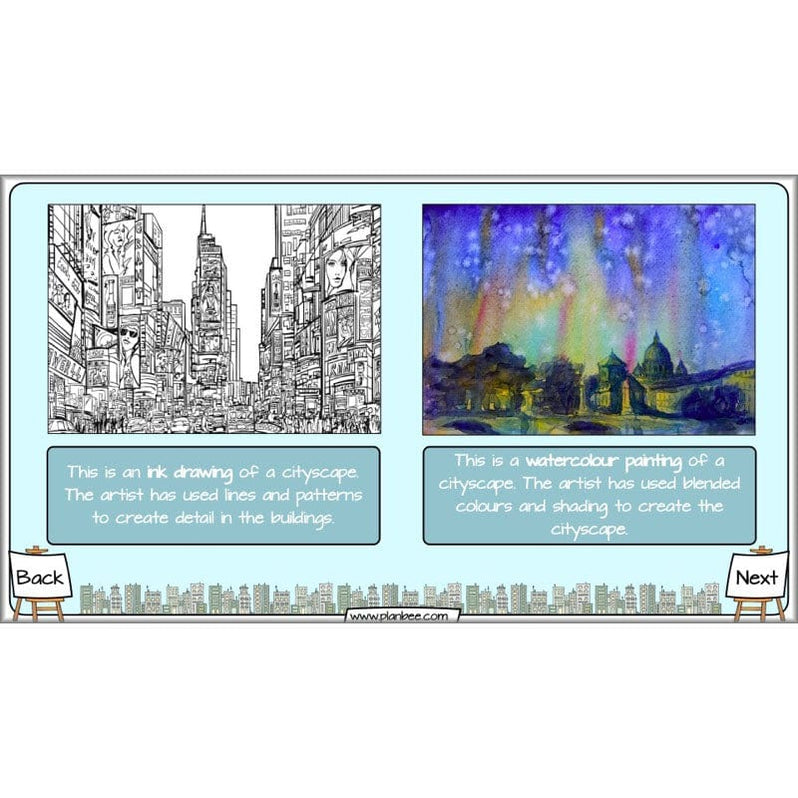 Cityscapes Art Lessons for KS2 created by PlanBee
