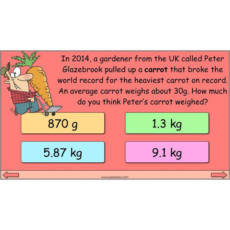 Measuring Weight KS2 Year 4 Maths Planning by PlanBee