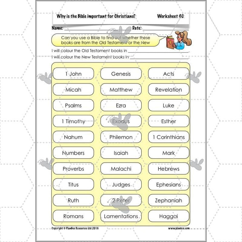 What is the Christian Bible? Year 3 KS1 PlanBee RE Lessons