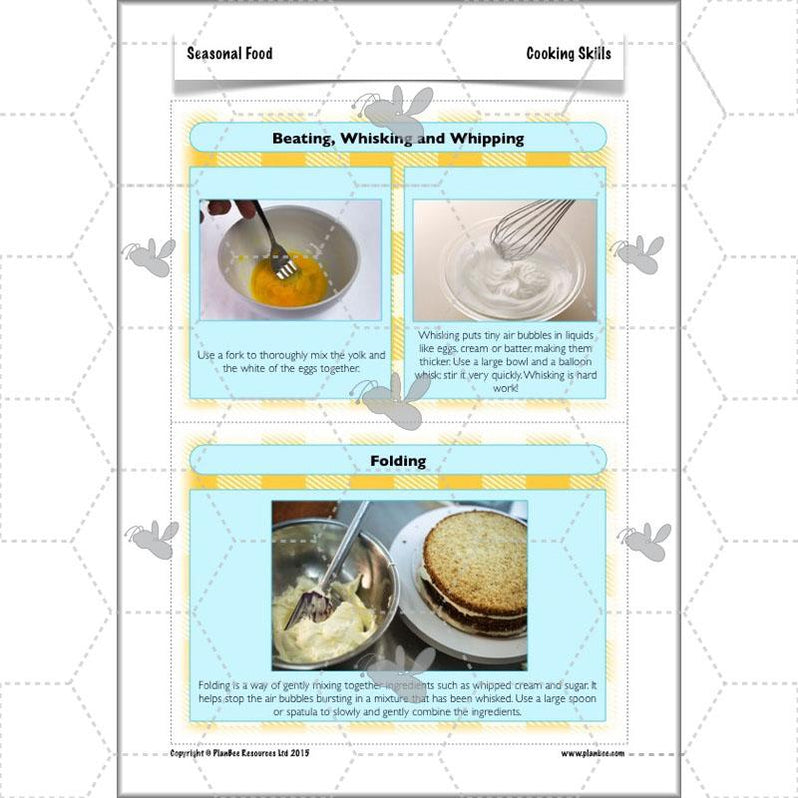 Seasonal Food Seasonality KS2 cooking lessons by PlanBee