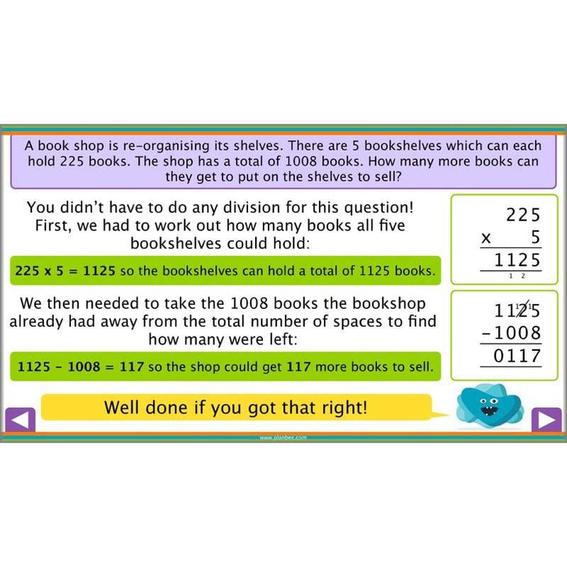 Short Division - Year 5 Maths Planning and Resources from PlanBee